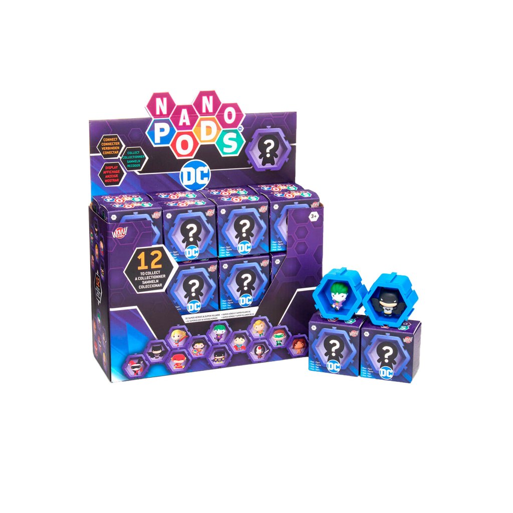 NANO! PODS DC Superhero Surprise Connectable Figures Inside Attached ...