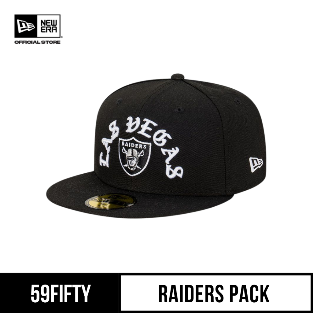 New Era 59FIFTY Raiders Pack Las Vegas Raider Black Fitted Cap | Shopee ...