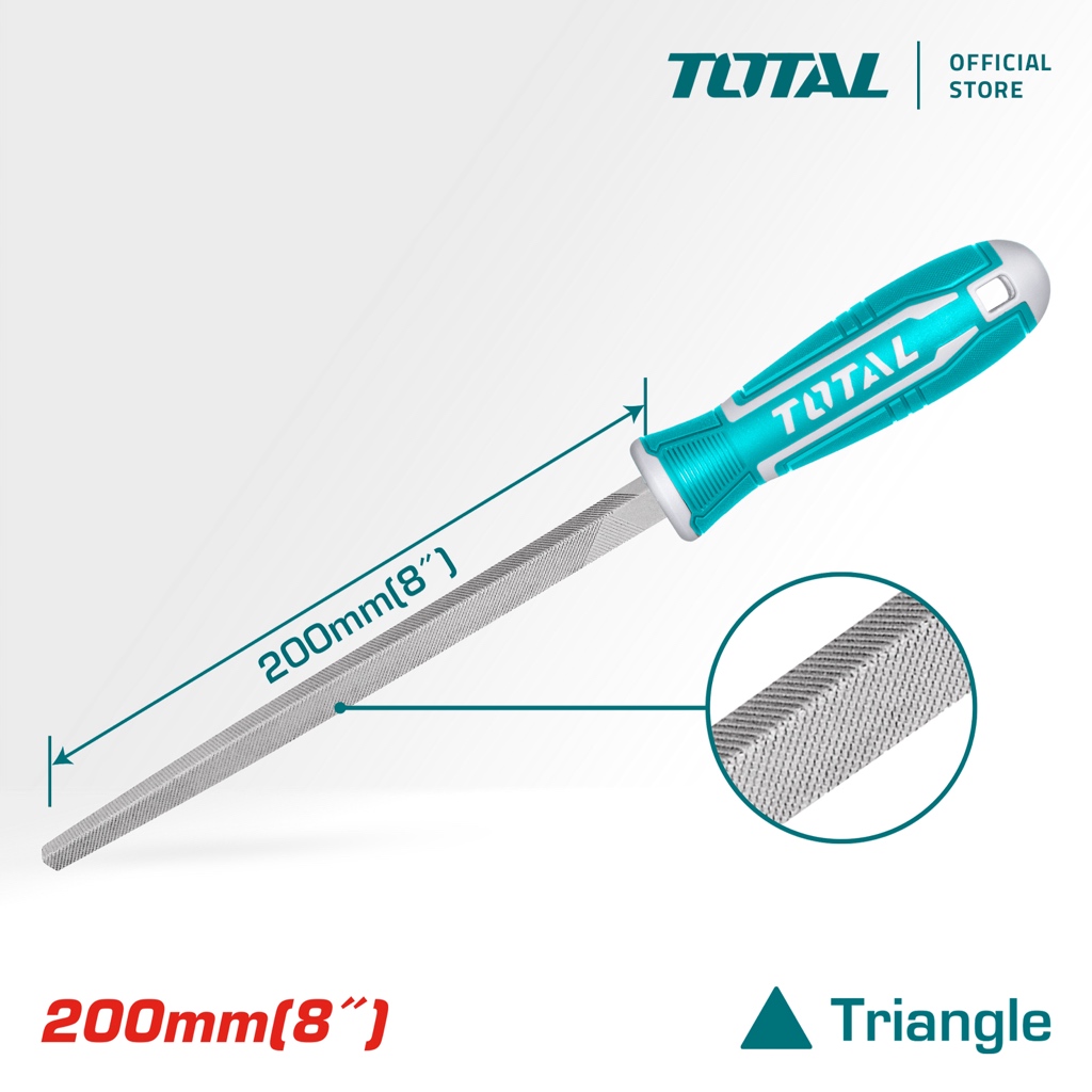 TOTAL Triangle Steel File (8") THT91486 | Shopee Malaysia