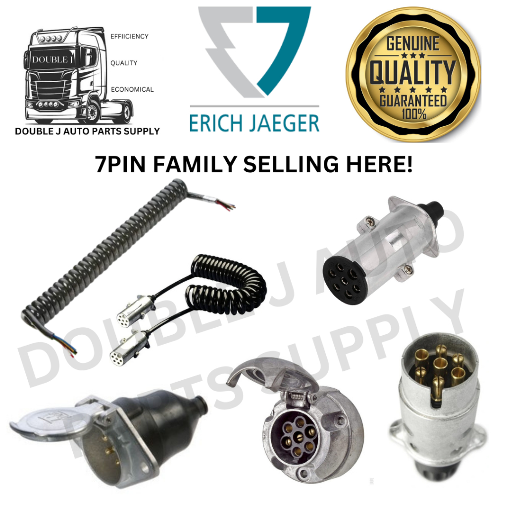 100% ORIGINAL ERICH JAEGER GERMANY HEAVY DUTY 7PIN PLUG 12V/24V SOCKET ...