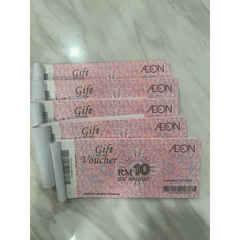 Aeon Gift Vouchers （RM10） Expired year 2025 | Shopee Malaysia