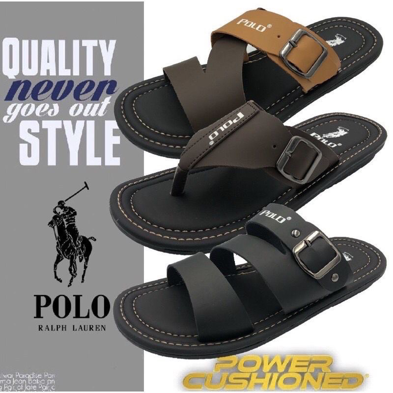 Classic Men Polo Lifestyle Casual Sandal Polo Ralph Lauren/ Selipar ...