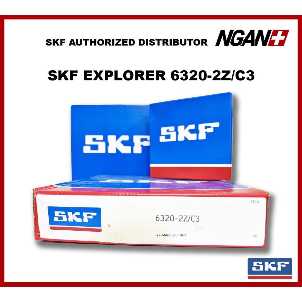 SKF EXPLORER 6320 2Z/C3 Deep groove ball bearing (100MMX215MMX47MM ...