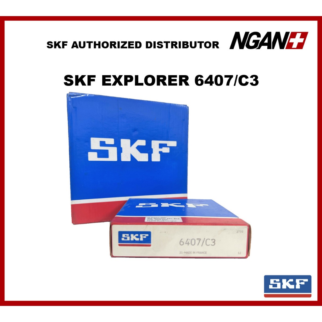 SKF EXPLORER 6407 C3 Deep groove ball bearing (35MMX100MMX25MM ...