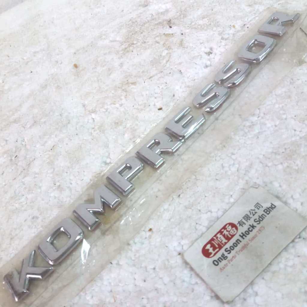 Mercedes Benz Emblem Badge 'KOMPRESSOR' Local 170 817 0315 W203 ...