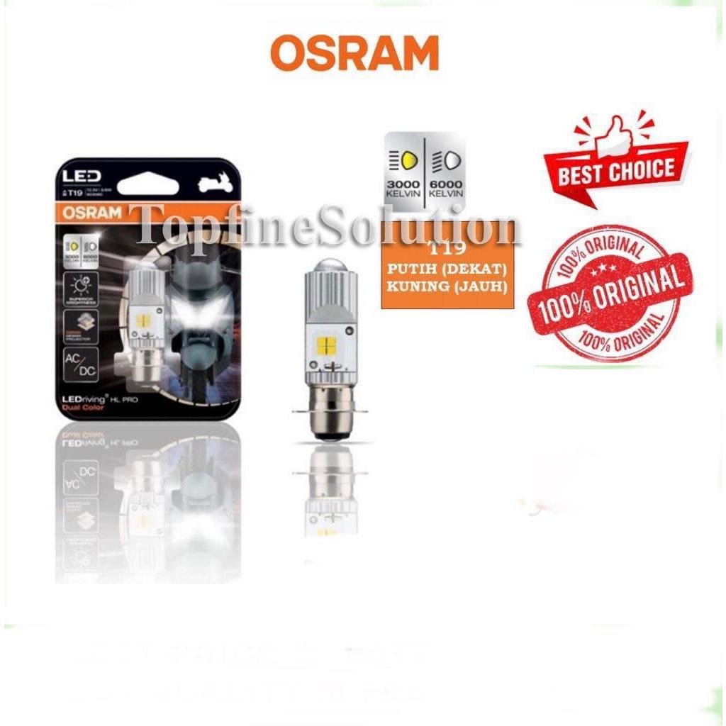 OSRAM LED T19 Laser Two Color LED 8035BC Motorcycle Headlight Beat Mio Vario Headlamp Lampu ...