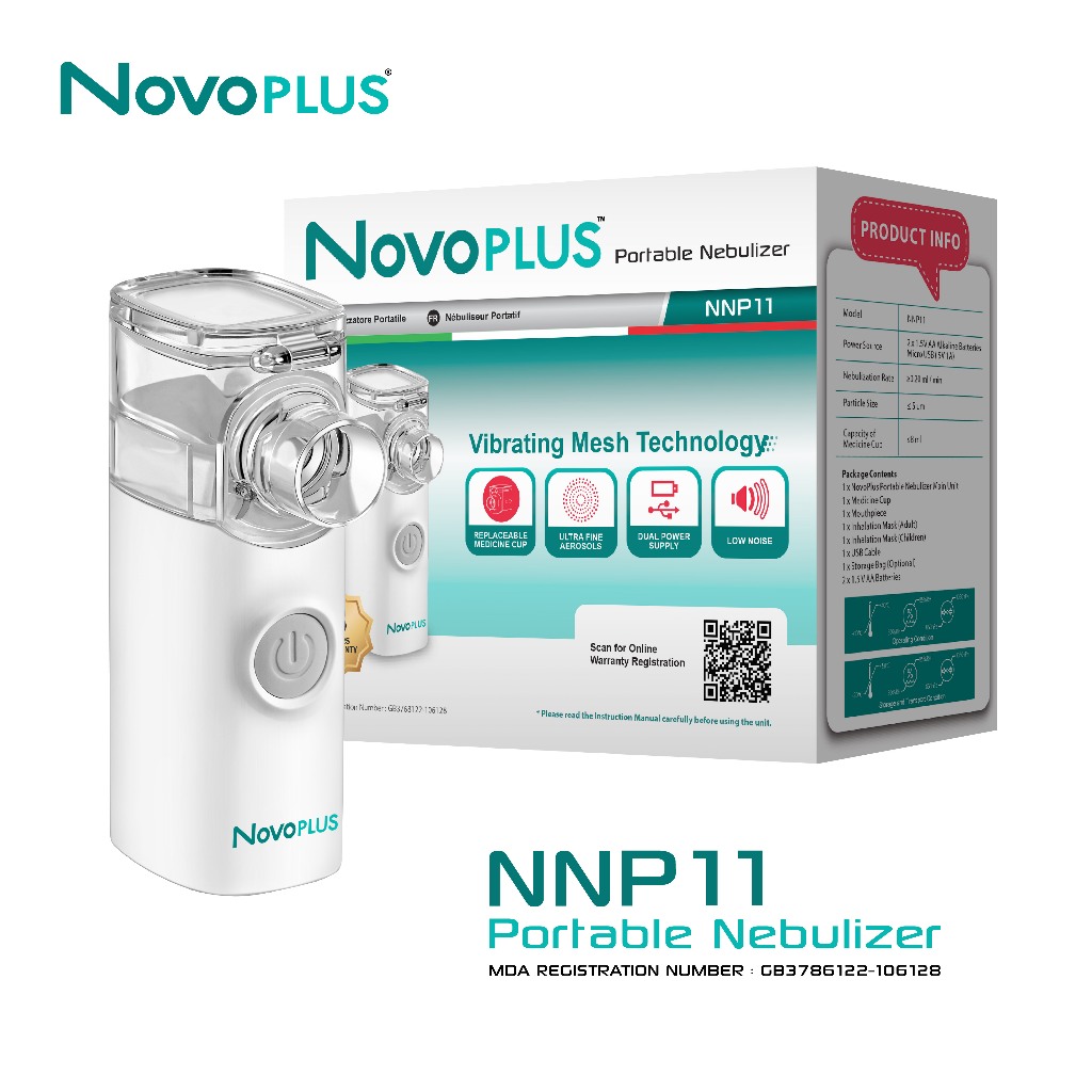 NOVOPLUS NNP11 PORTABLE NEBULIZER / 3 YEAR WARRANTY | Shopee Malaysia