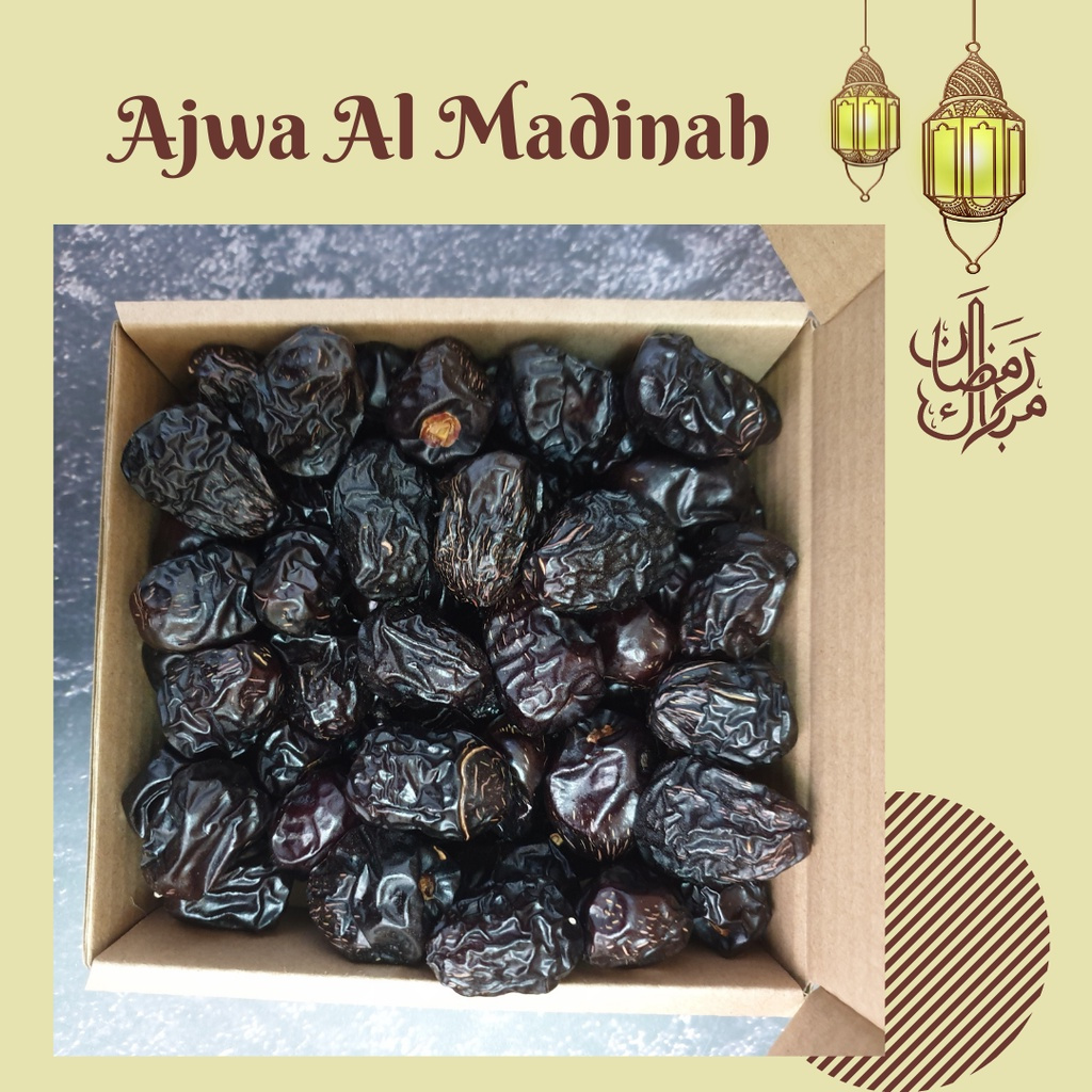 (New arrival) Premium Kurma Dates AJWA Al Madina (500g) | Shopee Malaysia