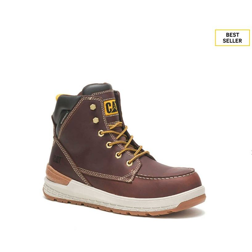 Caterpillar Safety Shoes Men's Impact Waterproof Carbon Composite Toe ...