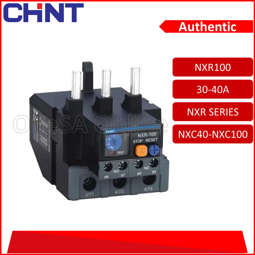 CHINT THERMAL OVERLOAD RELAY NXR SERIES(NXR-100/30-40,37-50A,48-65A ...