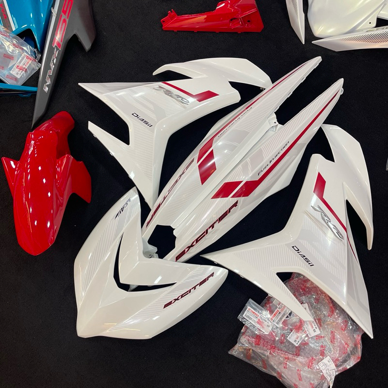 COVERSET Y15 EXCITER RC WHITE RED ORIGINAL | Shopee Malaysia