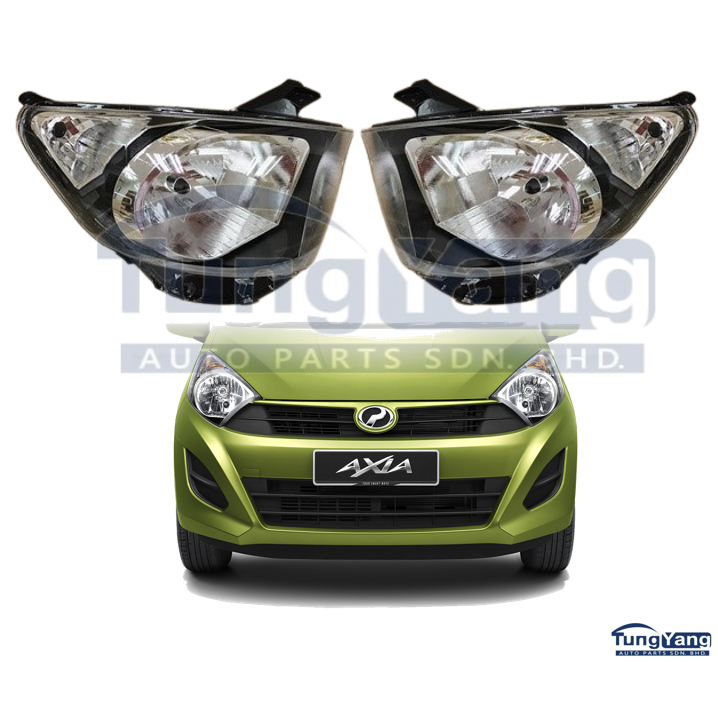 PERODUA AXIA 2014 HEAD LAMP / LAMPU BESAR PERODUA AXIA 2014 | Shopee ...