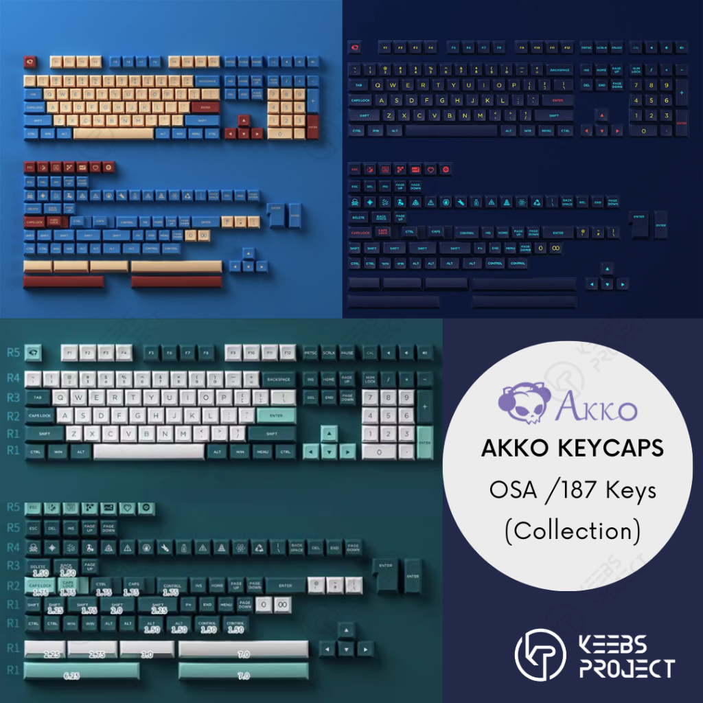 [Ready Stock] AKKO OSA Double Shot Keycaps Herb Garden | Stary Night ...