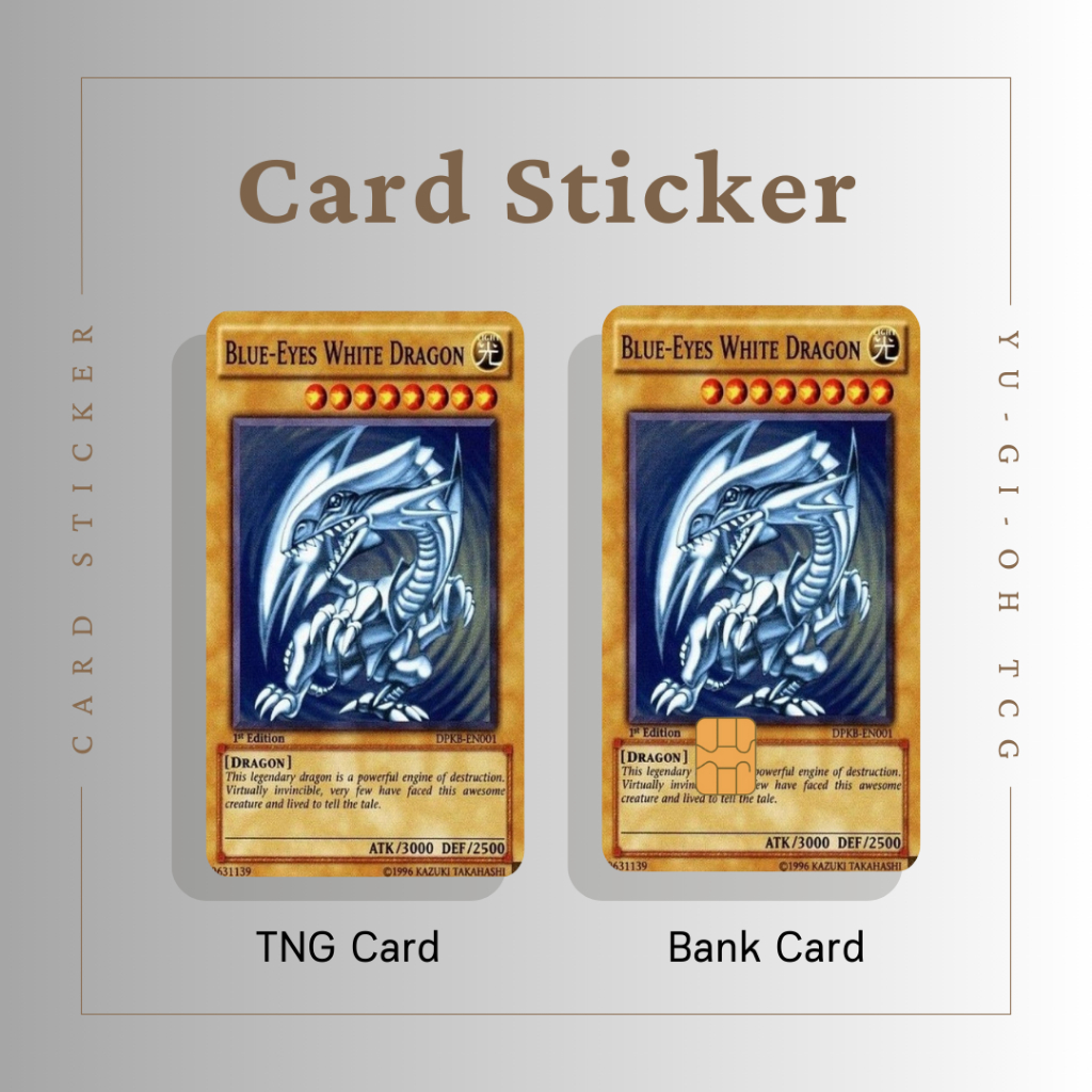 YUGIOH TCG CARD STICKER - TNG CARD / NFC CARD / ATM CARD / ACCESS CARD ...