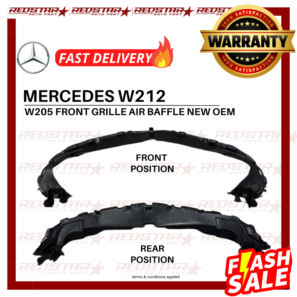MERCEDES W205 FRONT GRILLE AIR DUCT BAFFLE NEW OEM | Shopee Malaysia