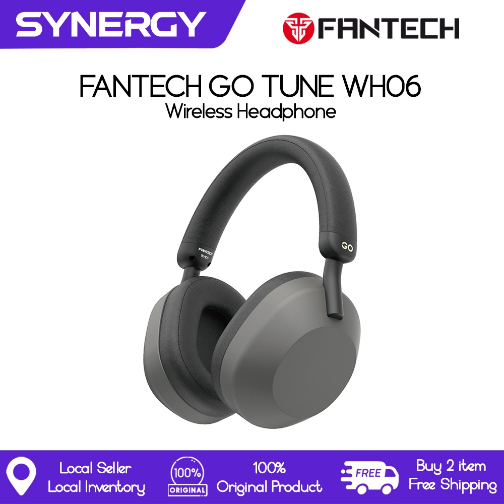 Fantech Wireless Headphone Go Tune WH06 with Dual Connection, Up to 20 ...