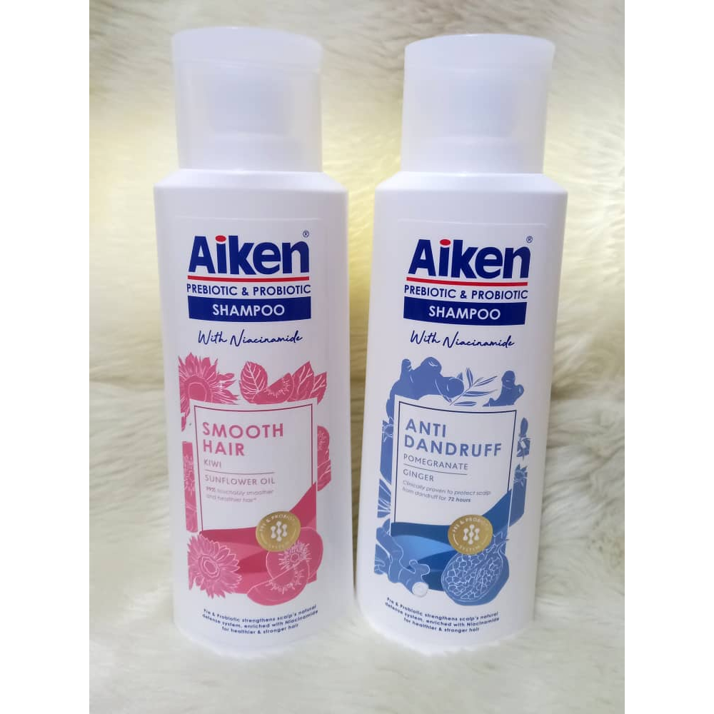 AIKEN PREBIOTIC & PROBIOTIC SHAMPOO 350ML [ANTI DANDRUFF, SMOOTH HAIR ...