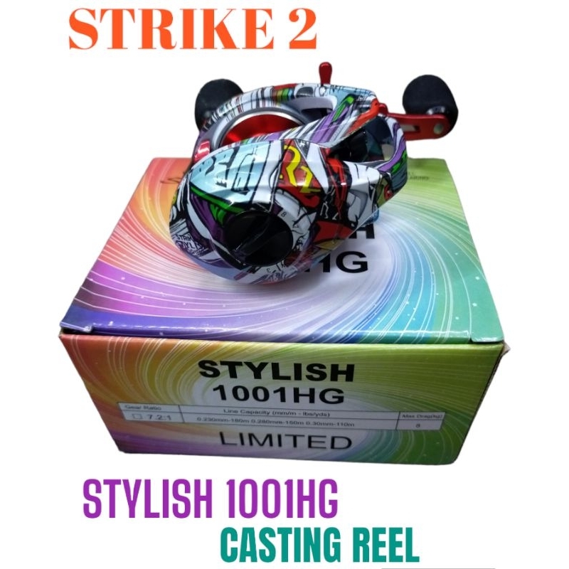 STRIKE 2 STYLISH 1001HG BAITCASTING BC FISHING REEL | Shopee Malaysia