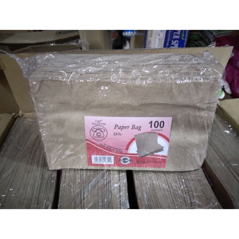 Paper Bag #5 Cap Telefon S#5S 100pcs | Shopee Malaysia