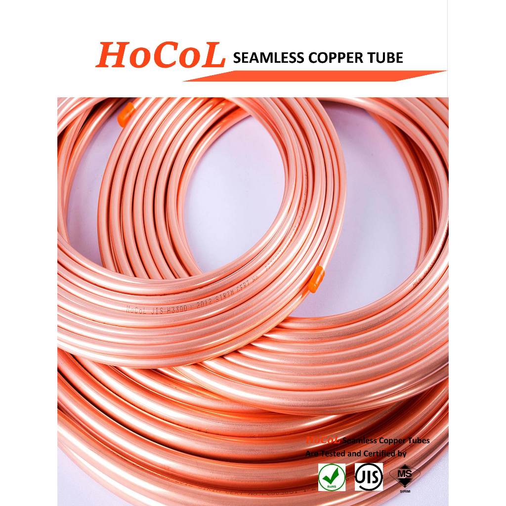 [Loose Cut / Feet] 100% Pure Copper Pipe / Copper Tube / Air Cond Pipe ...