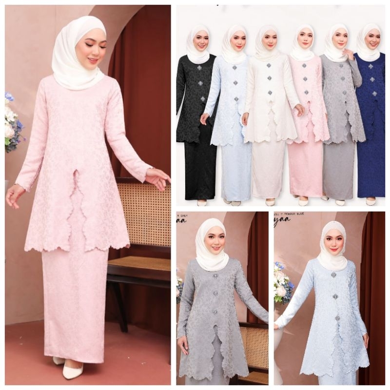 Kurung Freyaa Jacquard Embossed. 1251 Kurung Sulam Moden Jacquard. Baju ...