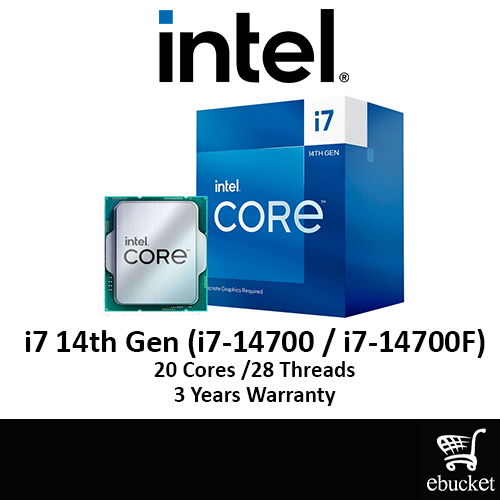 INTEL CORE ( I7-14700F / I7-14700 ) 2.1GHZ 33MB CACHE LGA1700 PROCESSOR ...