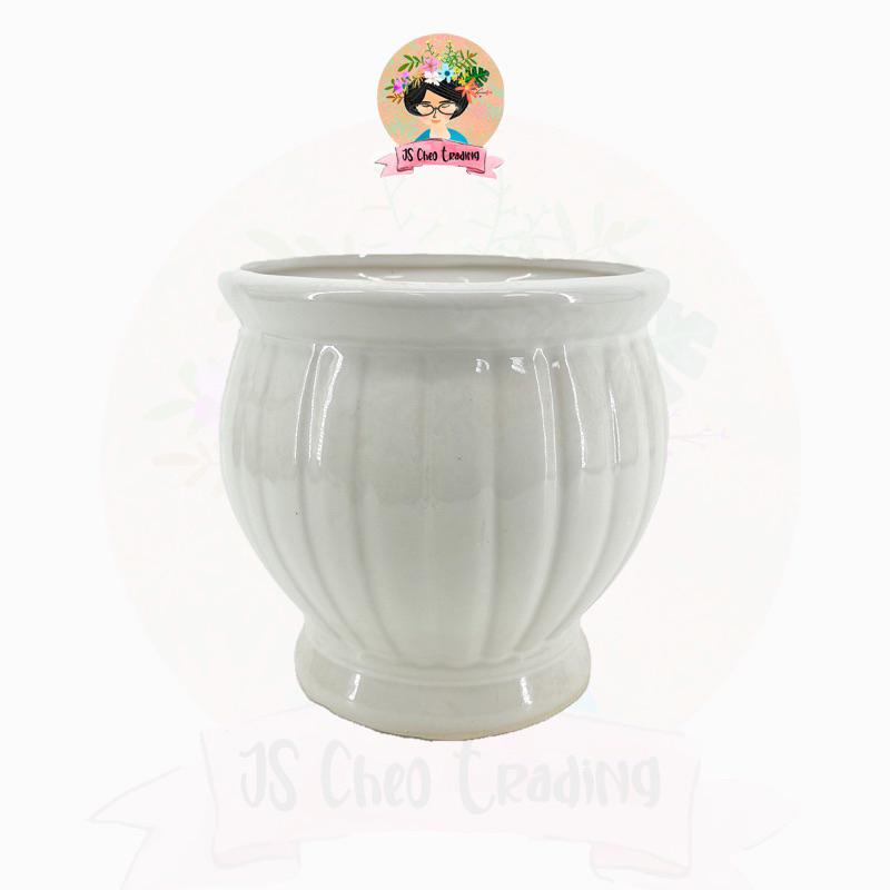 Ready Stock Pasu ceramic/Simplified Style Ceramic Flower Pot Indoor ...