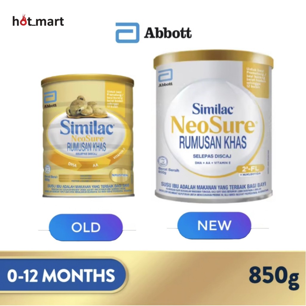 Similac NeoSure 850g Exp 06/25 Premature Rumusan Khas Pramatang Bayi ...