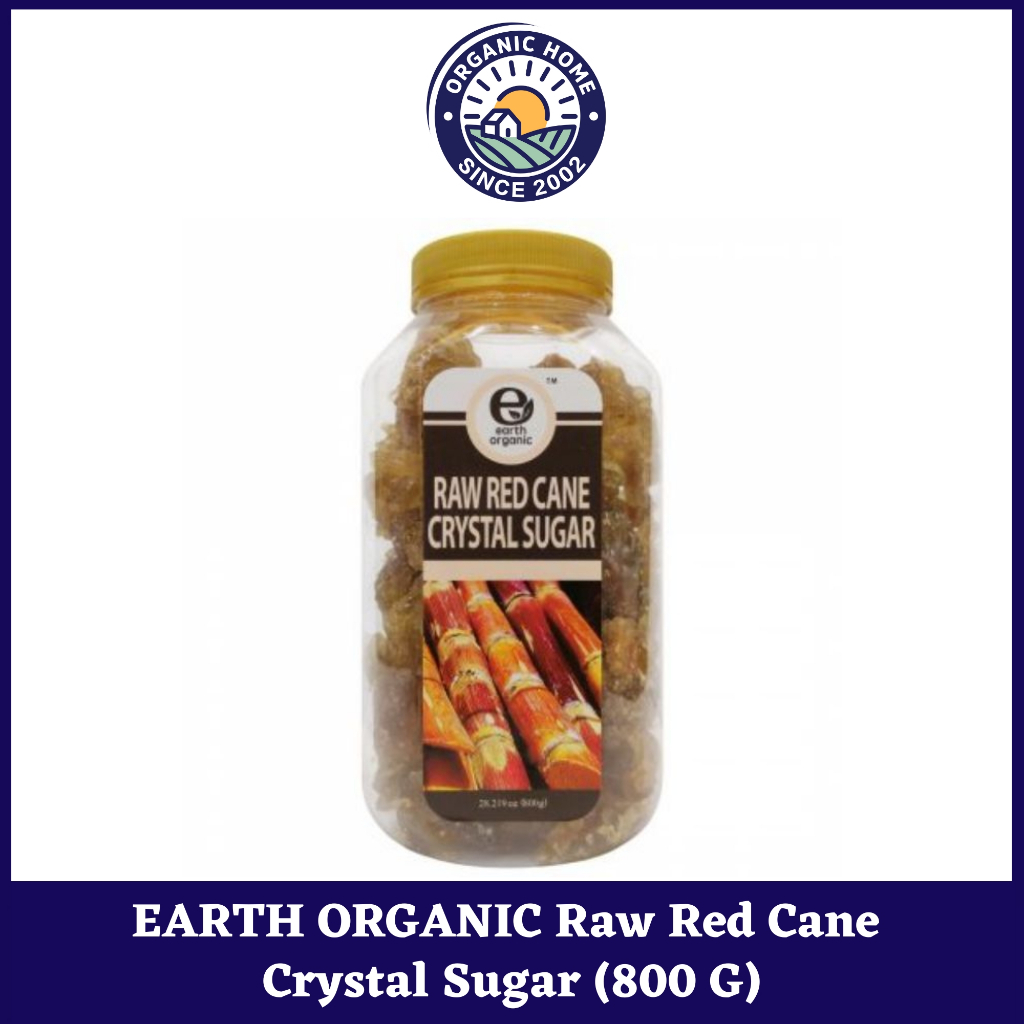 Earth Organic Raw Lump Suga (1kg) /Amber Sugar (900g) /Red Cane Crystal ...