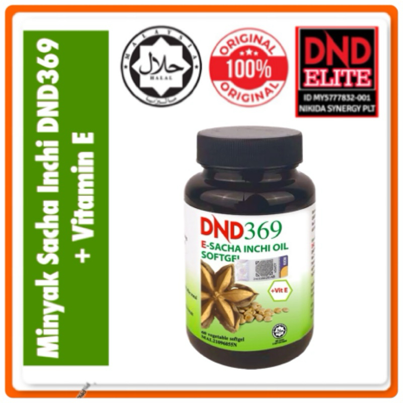 1-6 BOTOL MINYAK SACHA INCHI DND 369 + VITAMIN E by Dr Noordin Darus ...