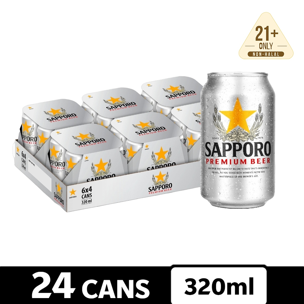 Sapporo Beer 24-can pack | Shopee Malaysia