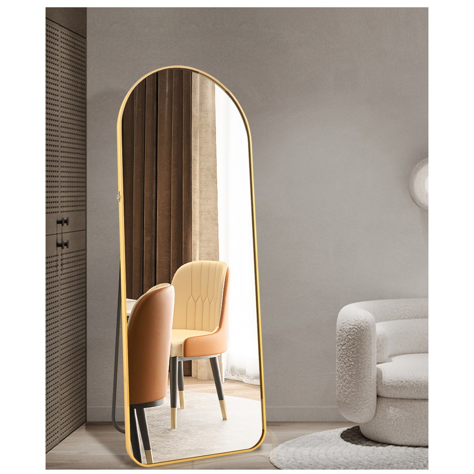 Arch Mirror Stand Bathroom Mirror wall Full Body Mirror Full-Length ...