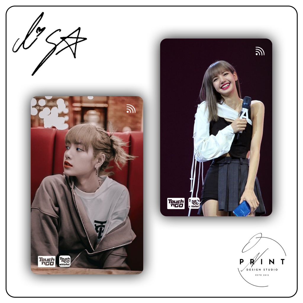 [BlackPink Lisa] High Quality - Tng / Touch n Go Card Sticker - ATM ...