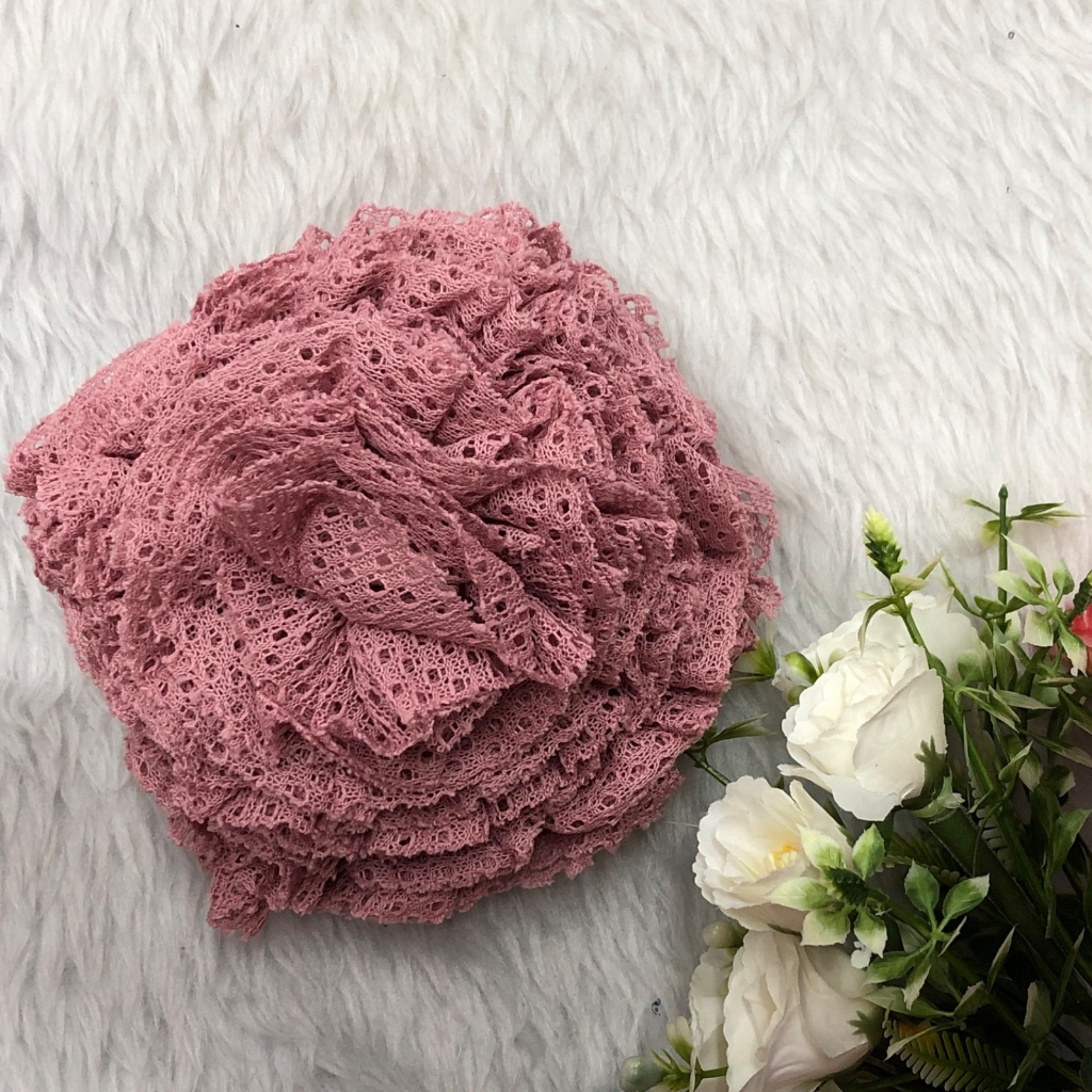 Inner Lace Turki | Inner Sanggul Lace | Anak Tudung Lace Turki | Inner ...