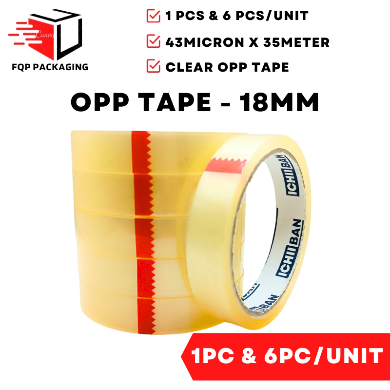 Packaging tape - [18mm X 35meter] Stationary Tape Opp Tape Masking Tape ...