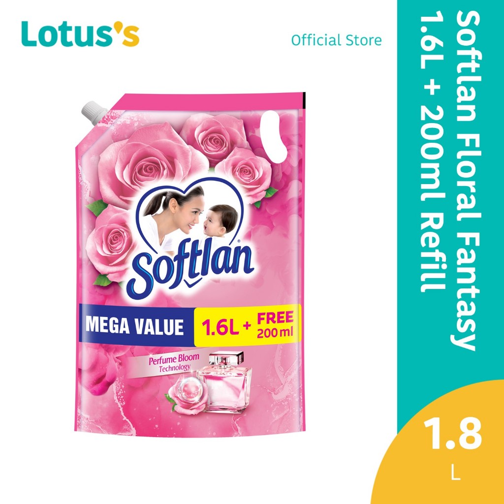 Softlan Floral Fantasy (1.6L) + Refill (200ml) | Shopee Malaysia