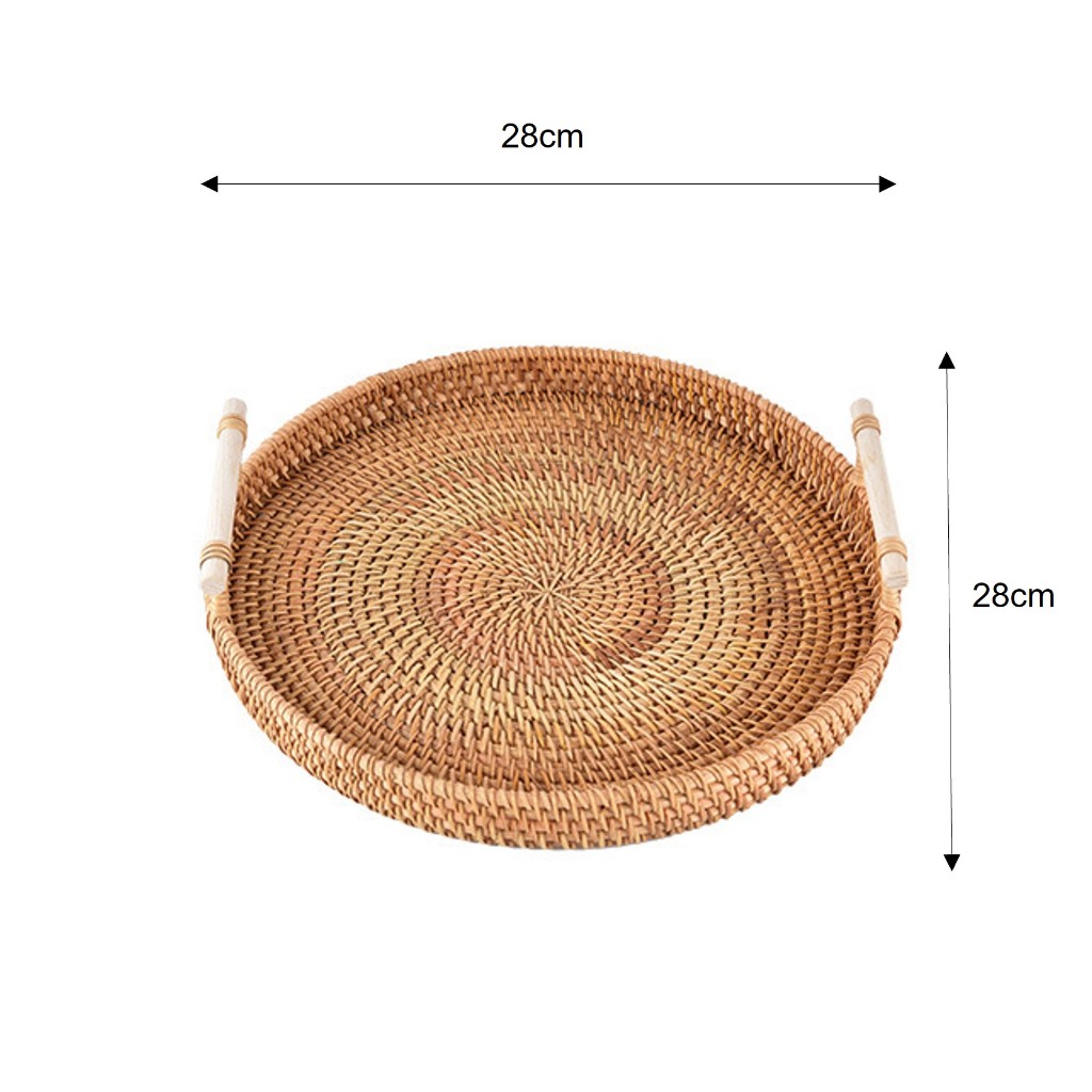 KOOLA Rattan Basket Muji Style Fruit Food Dulang Buah Rotan Anyaman ...