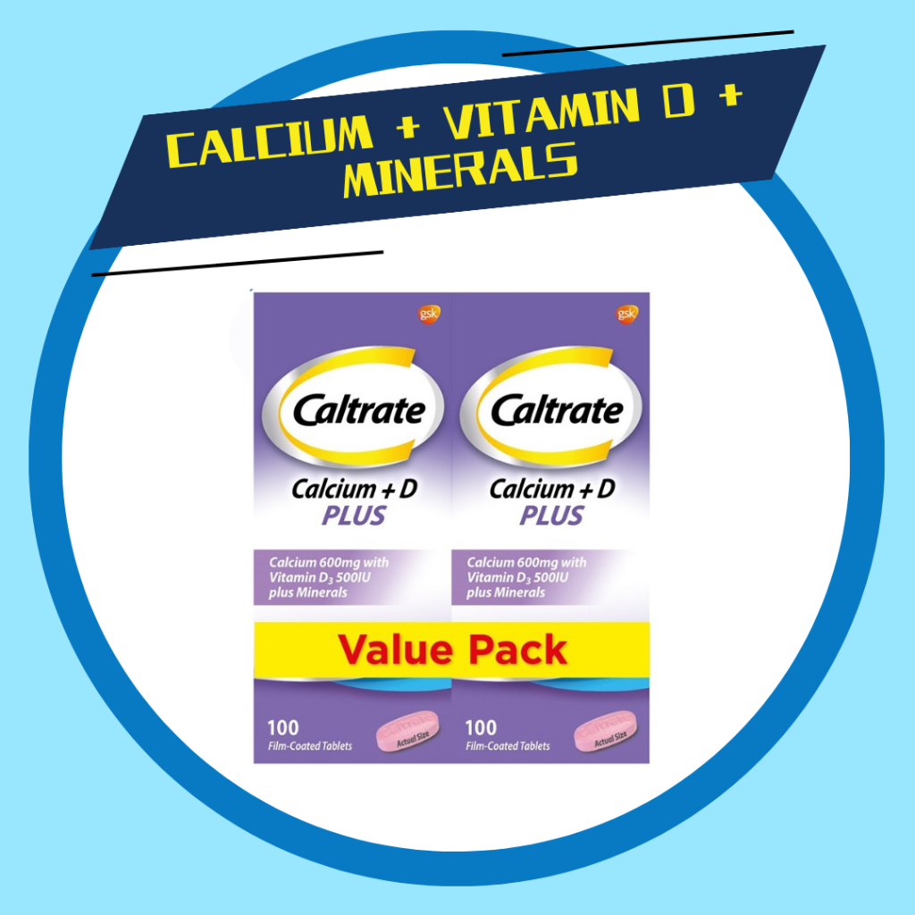 Caltrate Calcium+D Plus 2 x 100 TABLETS | Shopee Malaysia