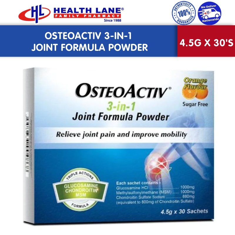 Osteoactiv 3-In-1 Joint Formula Powder (4.5g x 30's) | Shopee Malaysia