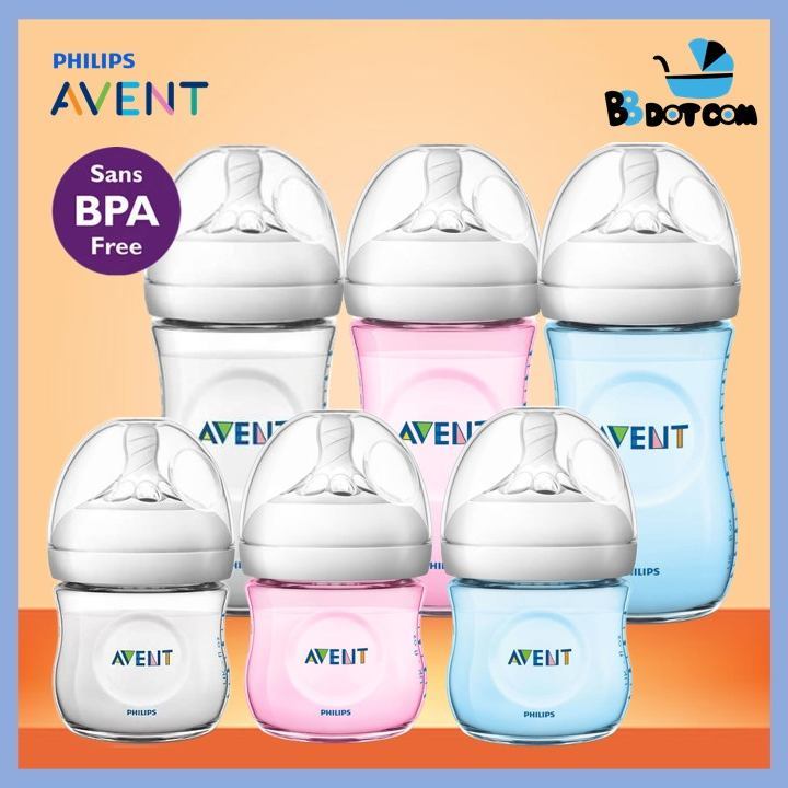Avent Botol Susu Natural / Natural Response PP Feeding Bottle 2oz / 4oz ...