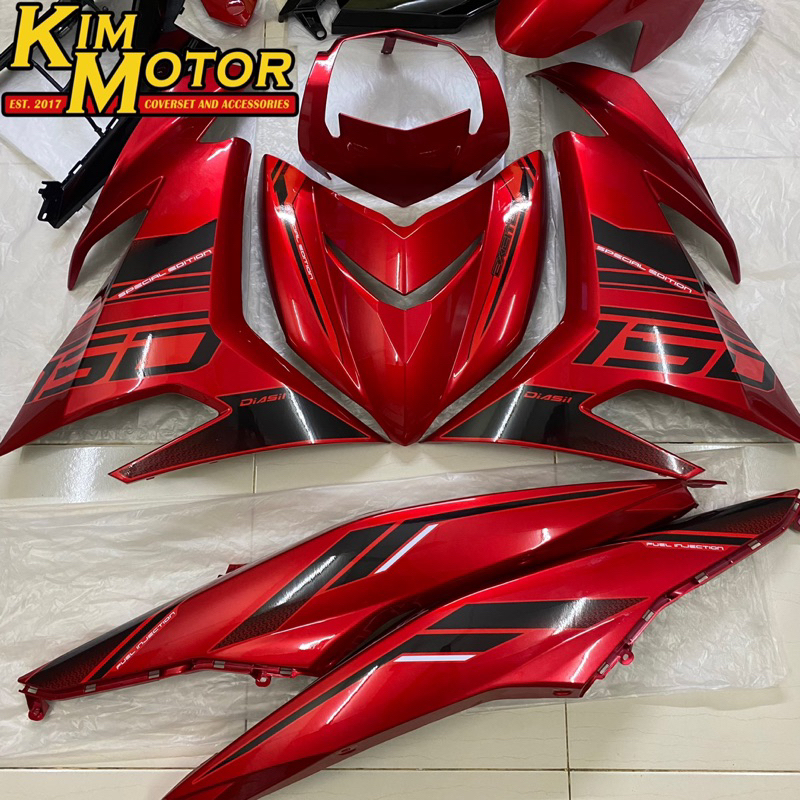 COVERSET Y15 V1 V2 ORIGINAL VELOZI EXCITER FOUR KINGS RED SPECIAL ...