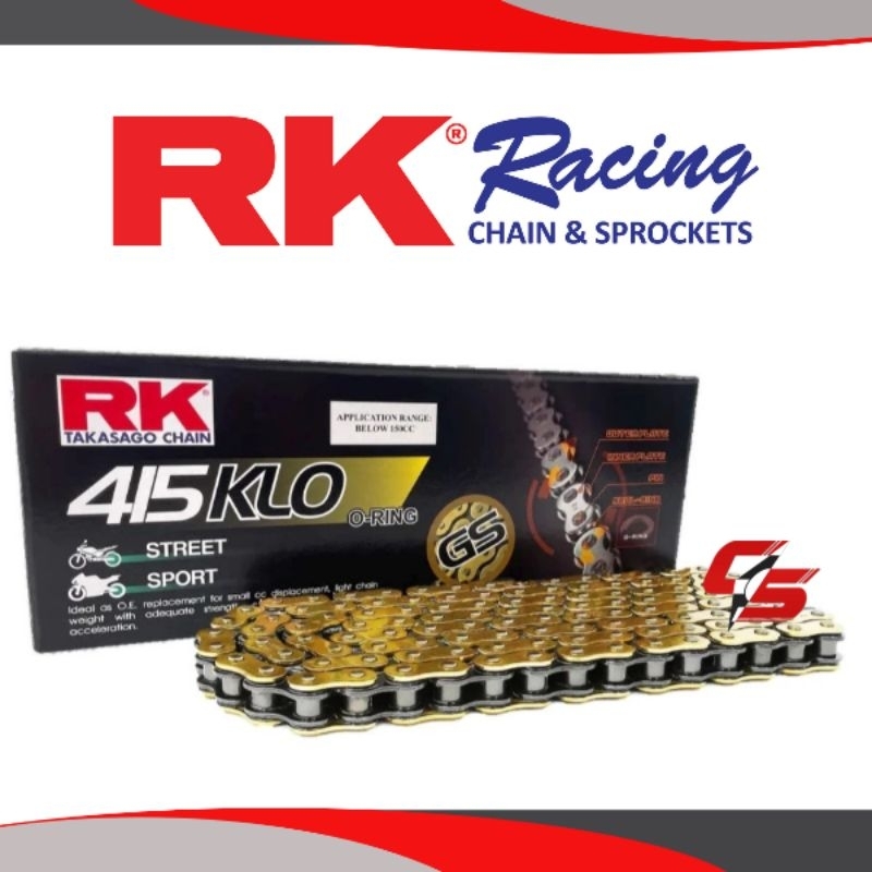RK TAKASAGO JAPAN RACING GOLD CHAIN RANTAI ORING 415 H 122L 132L O-RING ...