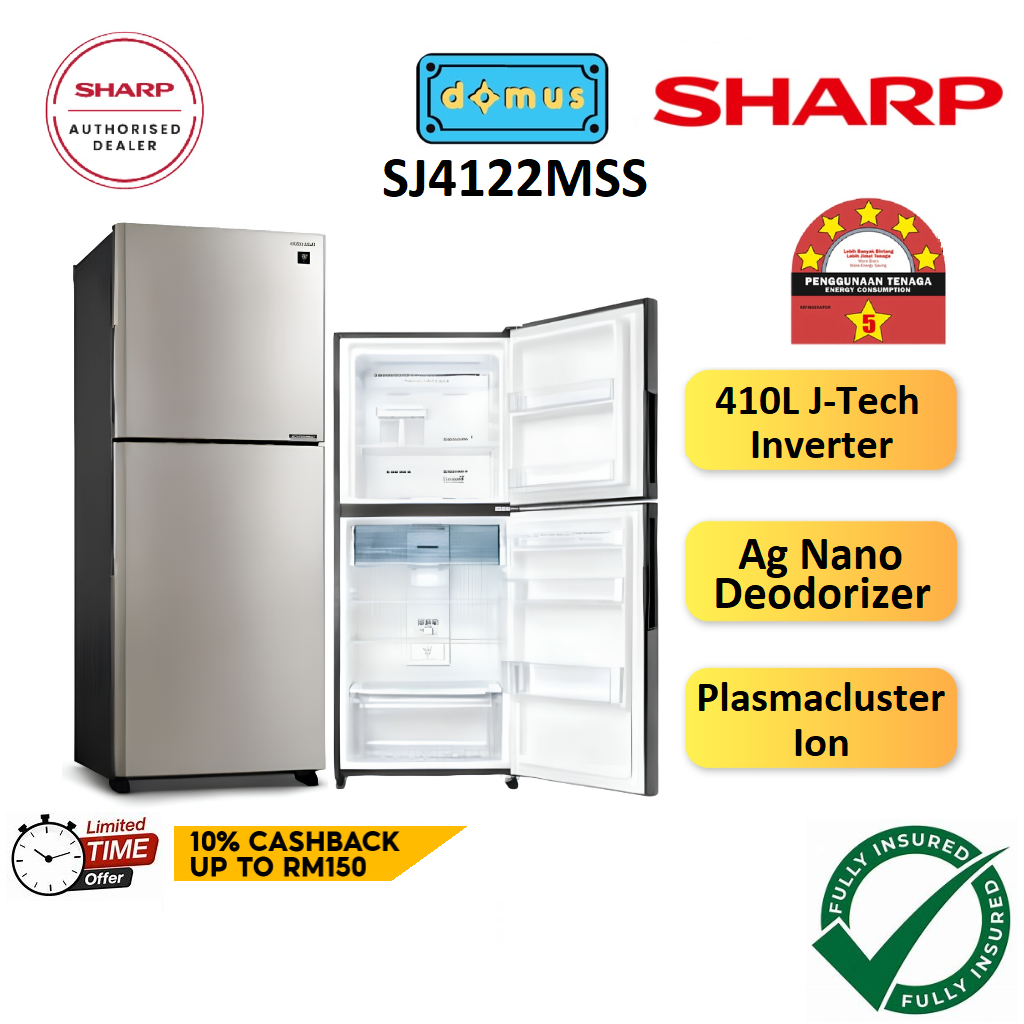 Sharp Folio Refrigerator 2 Door Inverter 280L 320L 380L 410L 440L ...