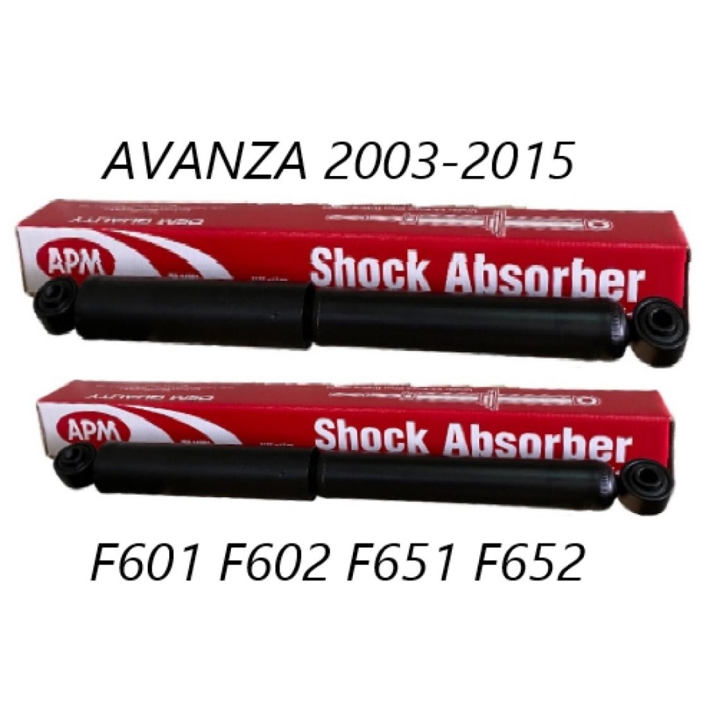 APM TOYOTA RUSH AVANZA 1.3/1.5 03~15 F601 F602 F651 F652 REAR ABSORBER ...