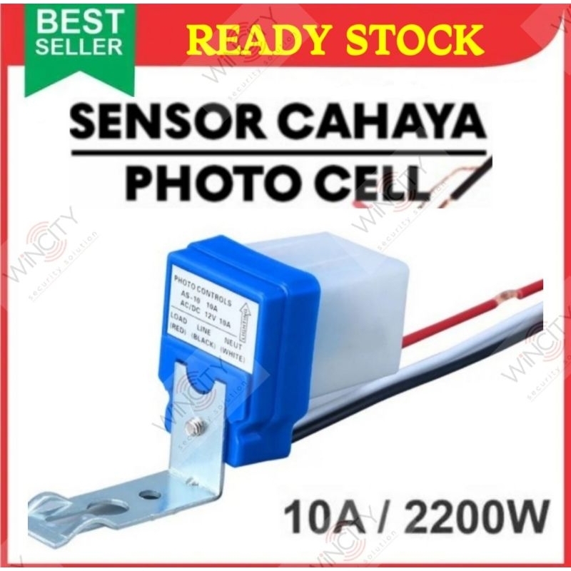 WSS Sensor Cahaya Photo cell 10A Hot Photocell Street Light Photoswitch ...