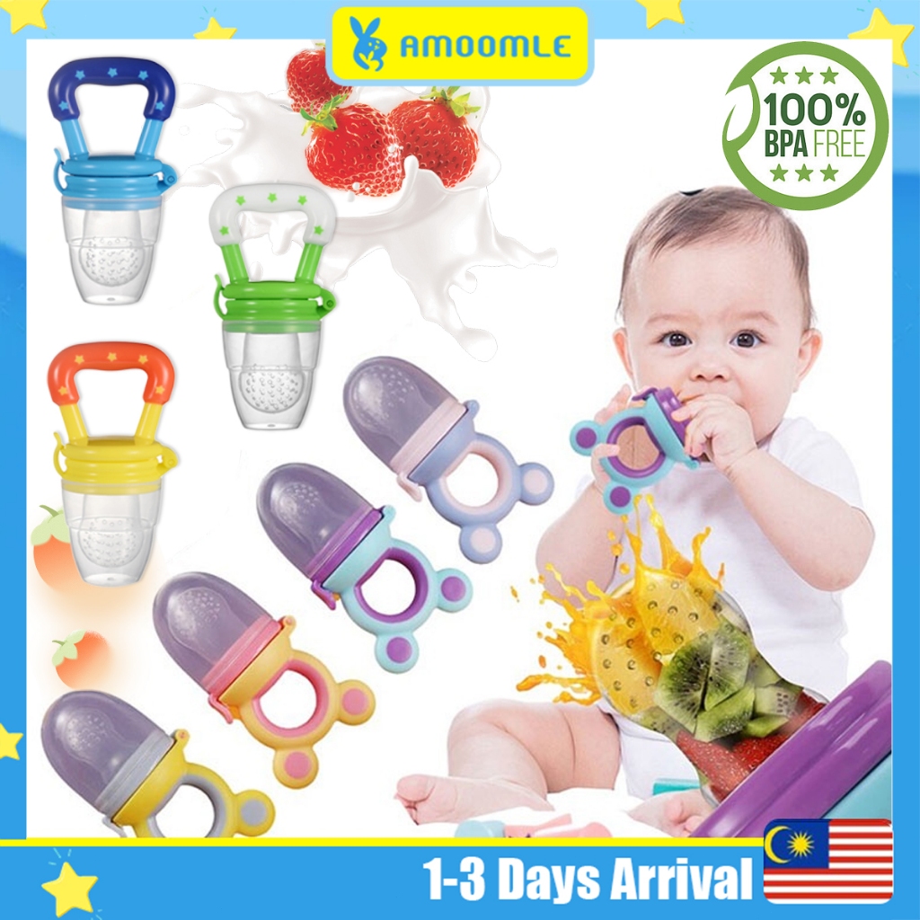 Baby Fruit Feeder puting buah baby 6 bulan Infant Silicone Teether ...