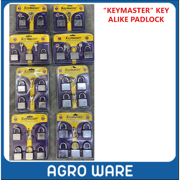 Key Alike Pad Lock 40mm / 50mm ( 1" / 2" / 3" / 4" / 5" PCS ) | Shopee ...