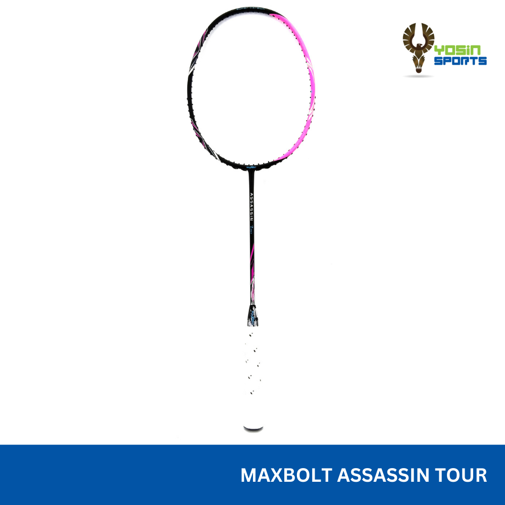 Maxbolt Assassin Tour (4UG5) badminton racket + string & grip | Shopee ...