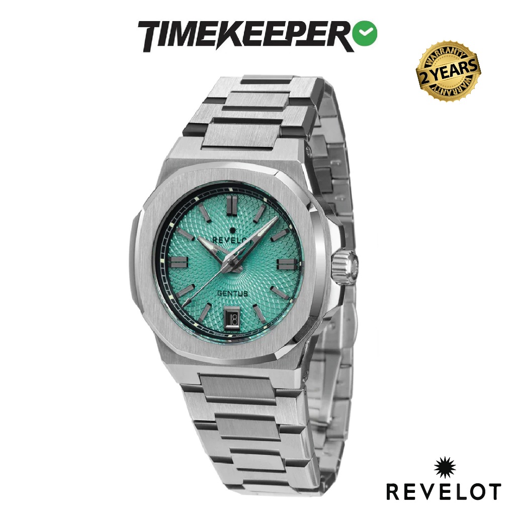 Revelot Gentus 40mm Swiss Quartz Watch - 2 Years Warranty (10 Colors ...