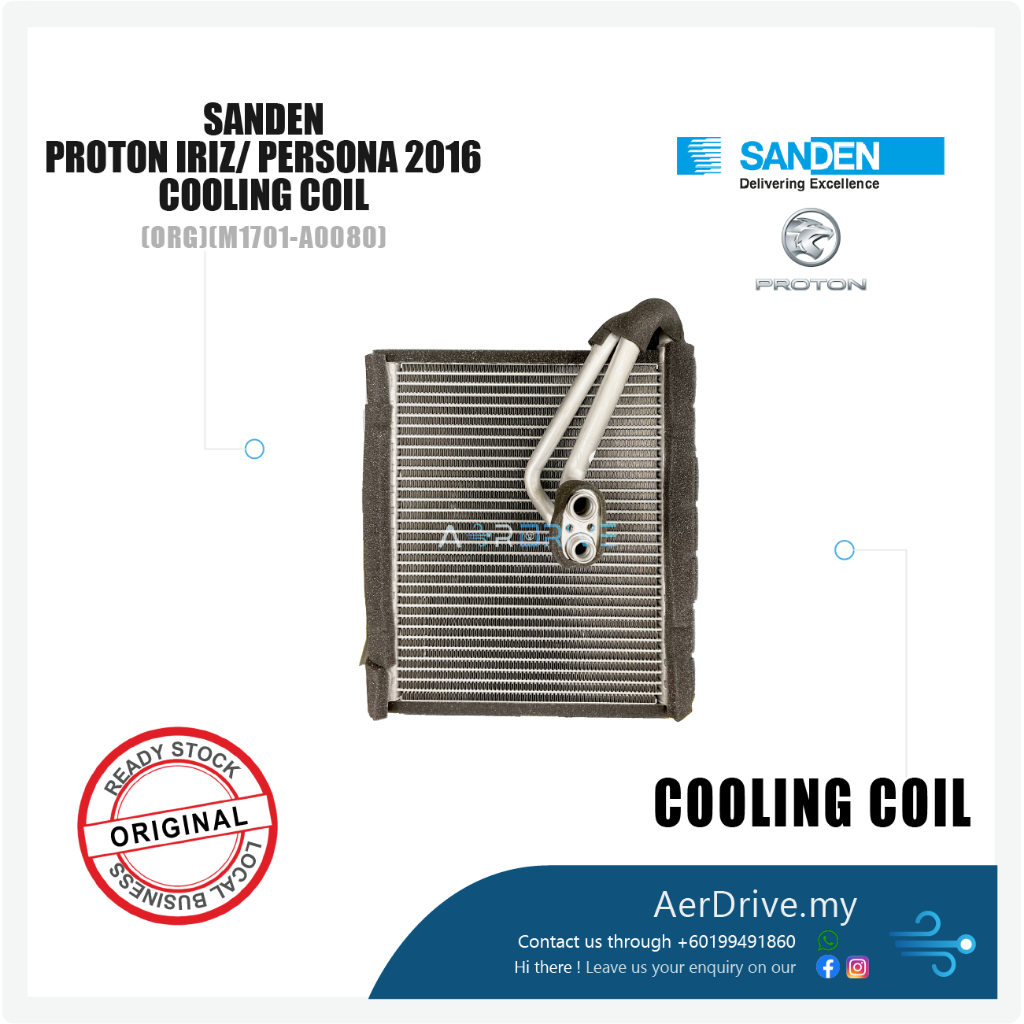 ORIGINAL SANDEN PROTON IRIZ/ PERSONA 2016 COOLING COIL M1992 - 7108 ...